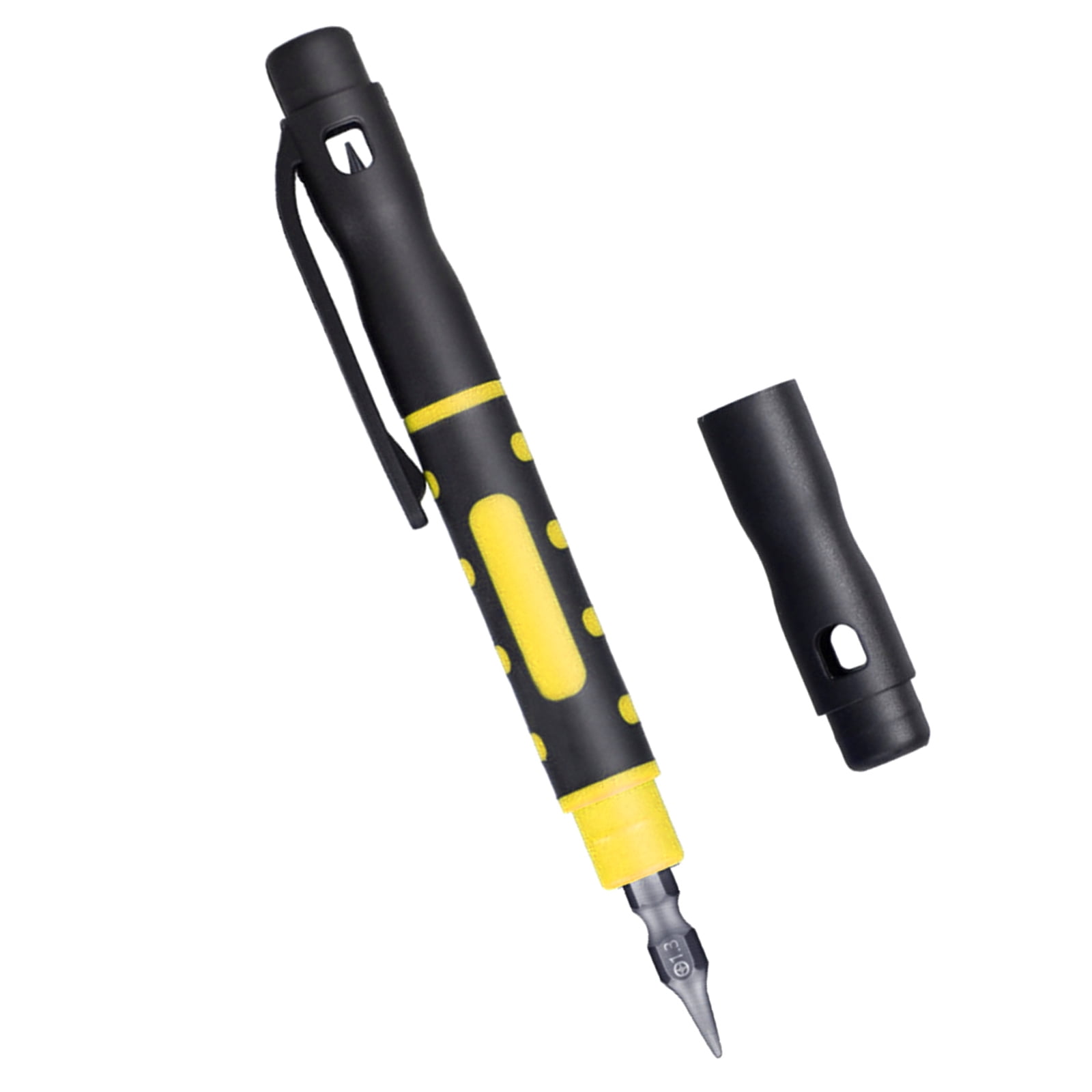 Pocket Screwdriver 4 in 1 Multipurpose Portable Crossing Flathead Tips ...