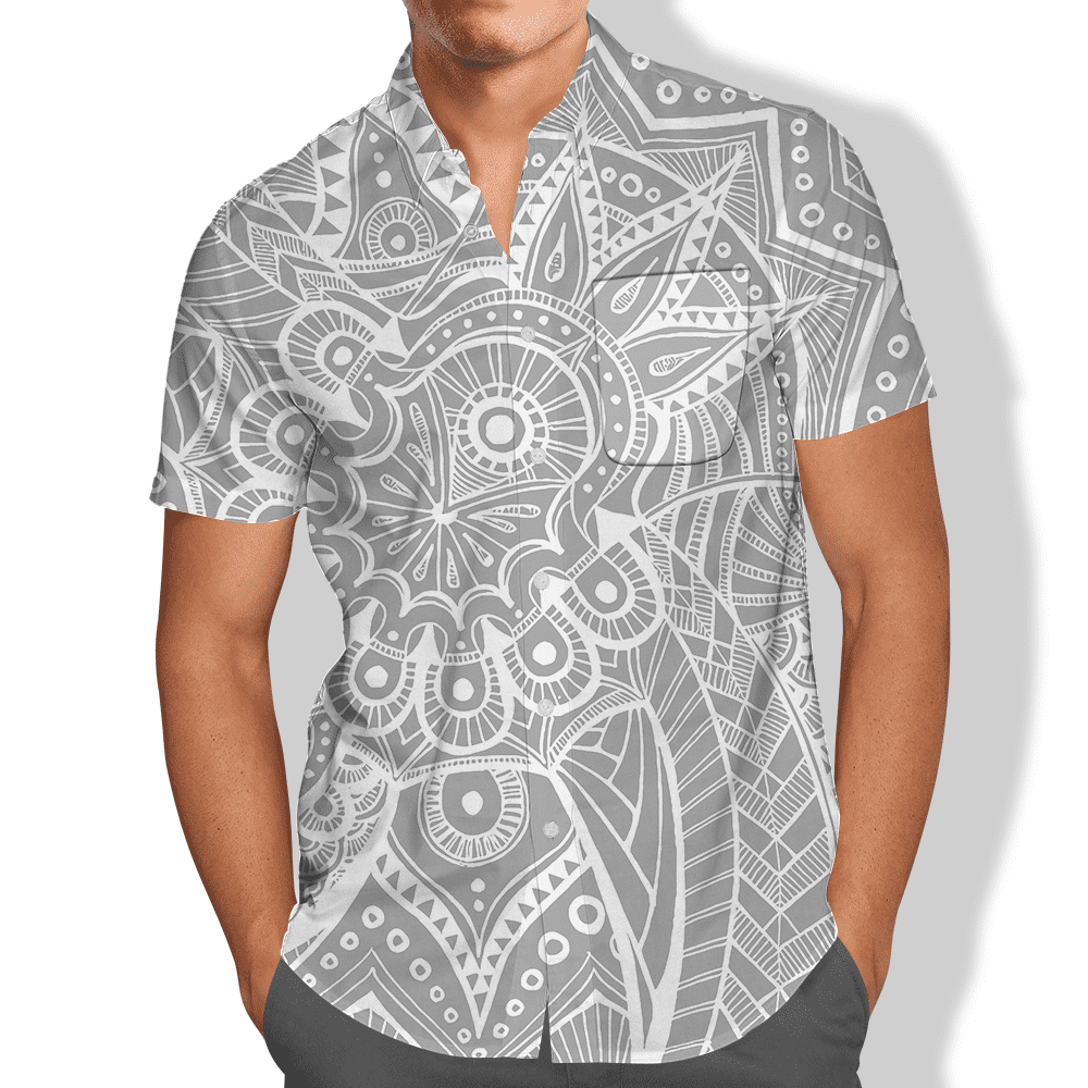 Pocket Shirt Leisure Island Dress Polynesian Samoan Puletasi Viking ...