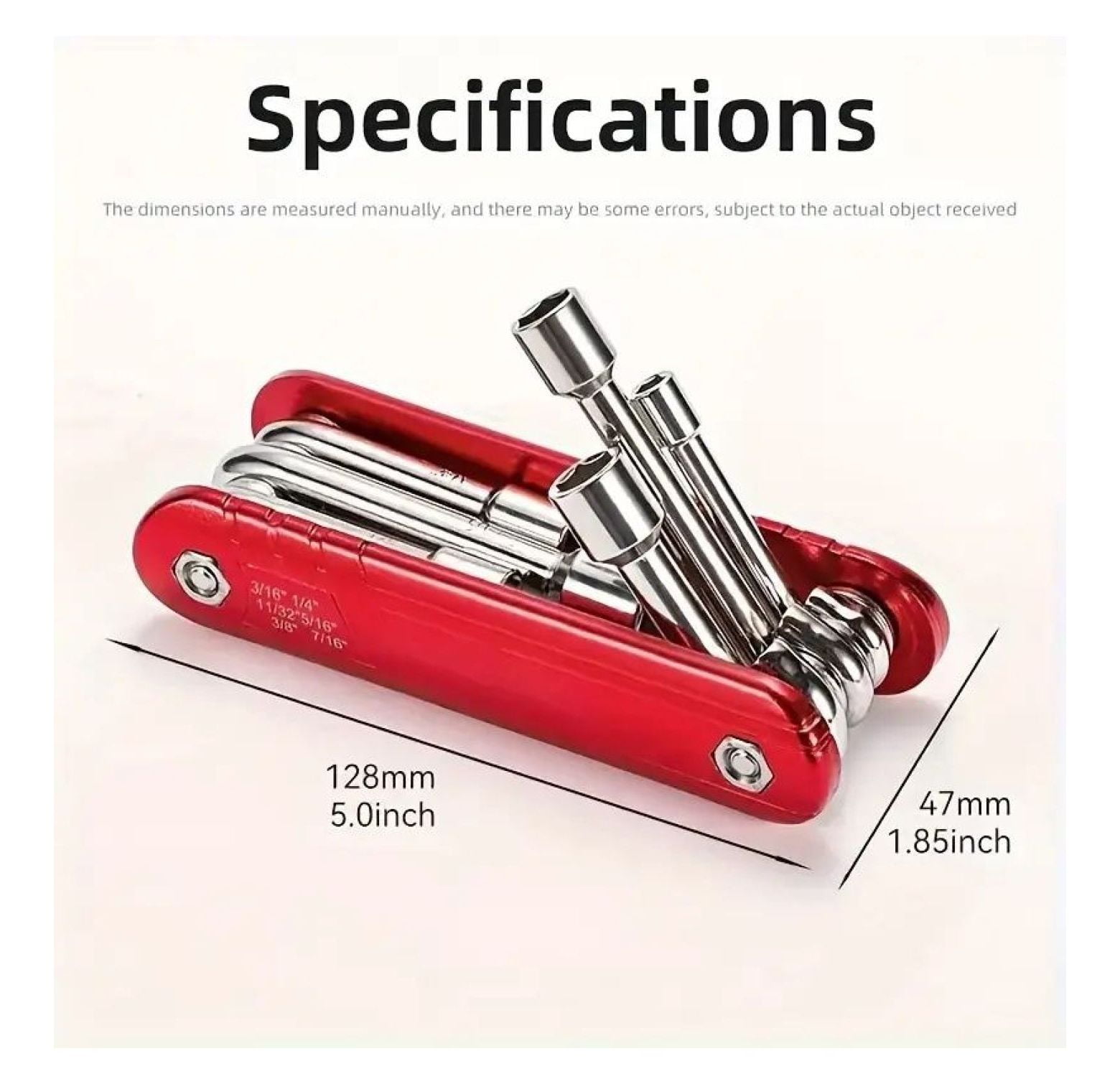 "Pocket-Sized Folding Hex Wrench – -Vanadium Steel 6-in-1 Multi-Tool ...