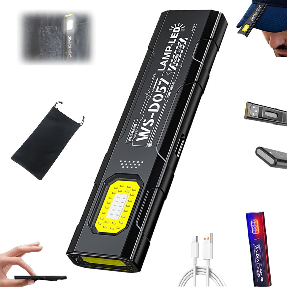 Pocket-Sized Multi-mode LED Flashlight,Rechargeable Multi-mode USB-C ...