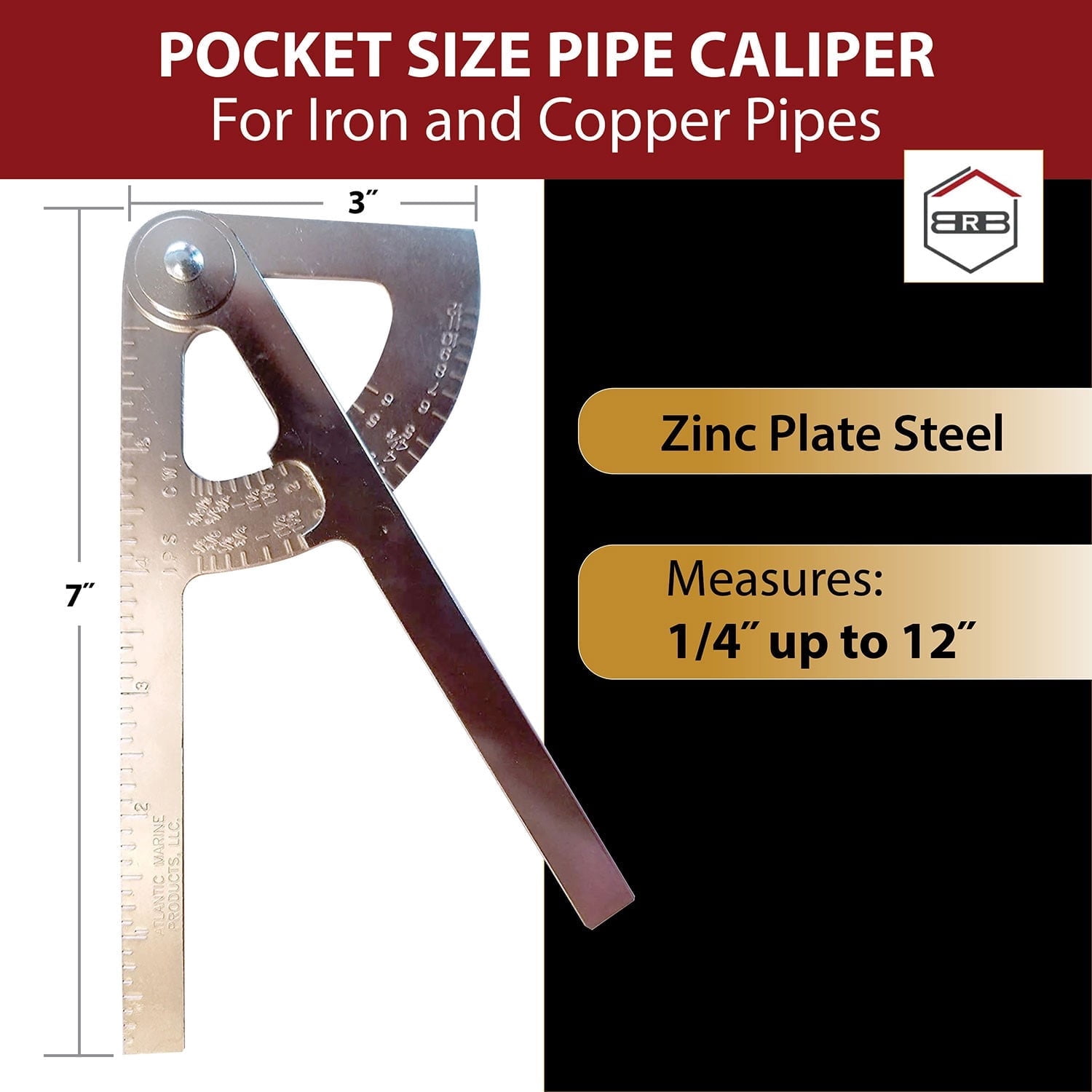 Pocket Sized Pipe Caliper - Walmart.com