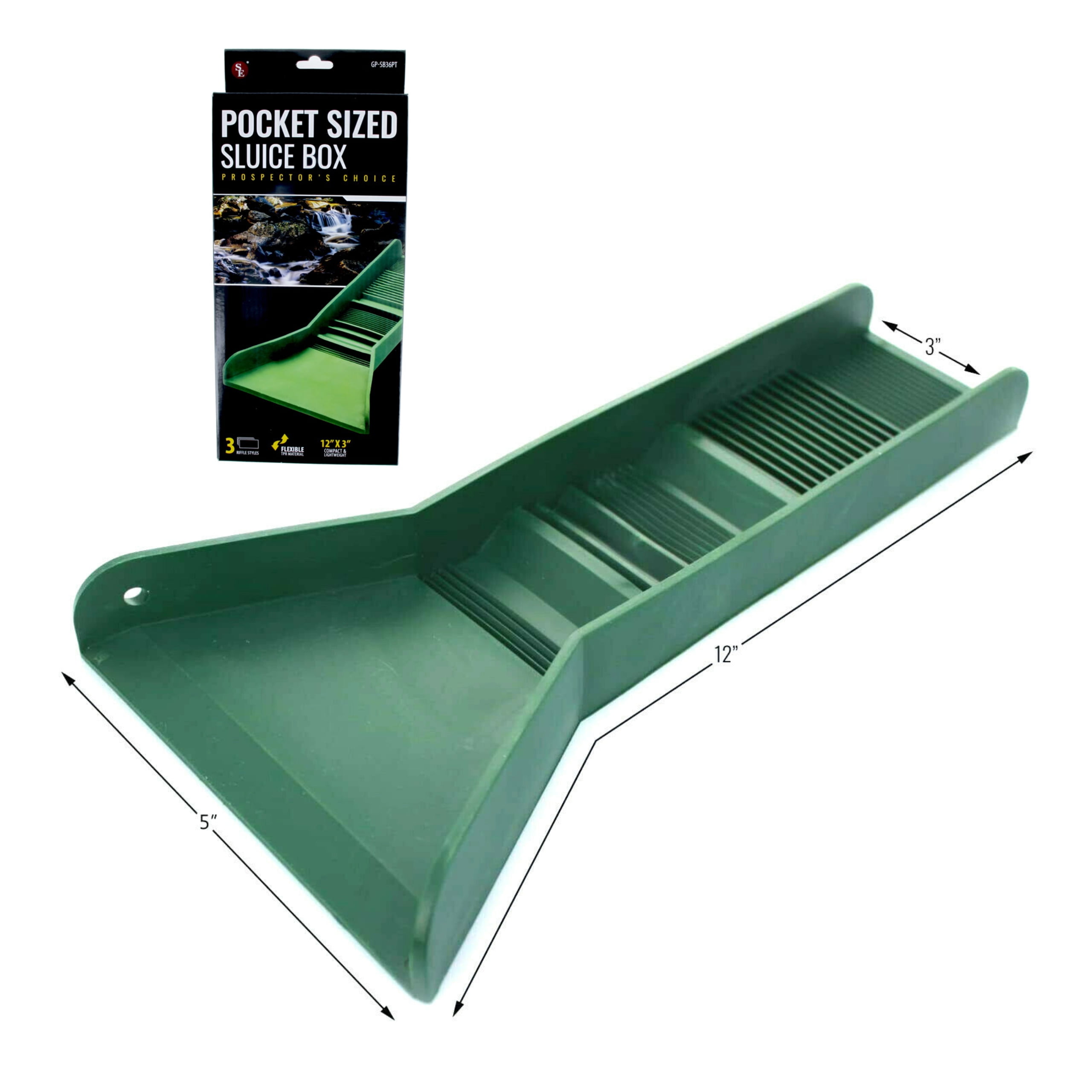 Pocket Sized Sluice Box | Hard Rubber Stream Sluice - Walmart.com