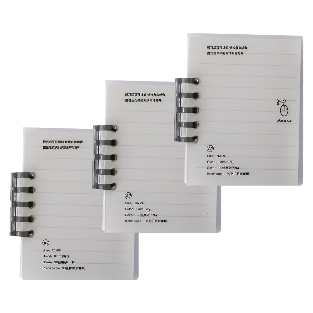Pocket Sketchbook Spiral Notepads Word Memo Loose Leaf Small Notebook ...