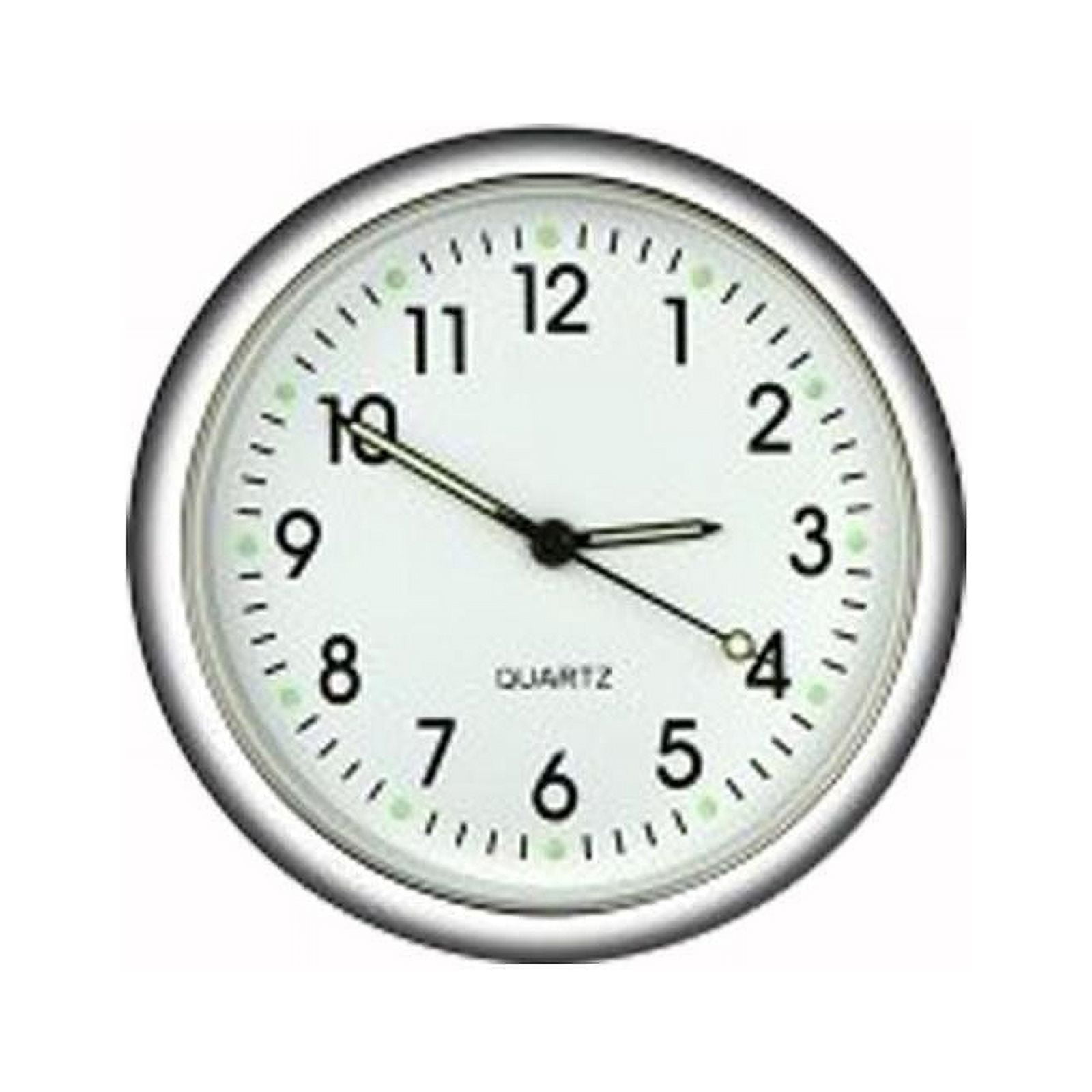 .Pocket Small Mini Luminous Quartz Analog Watch Stick-On Clock For Car ...