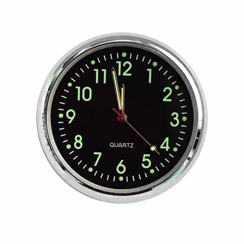 Pocket Small Mini Luminous Quartz Analog Watch Stick-On For Car Clock ...