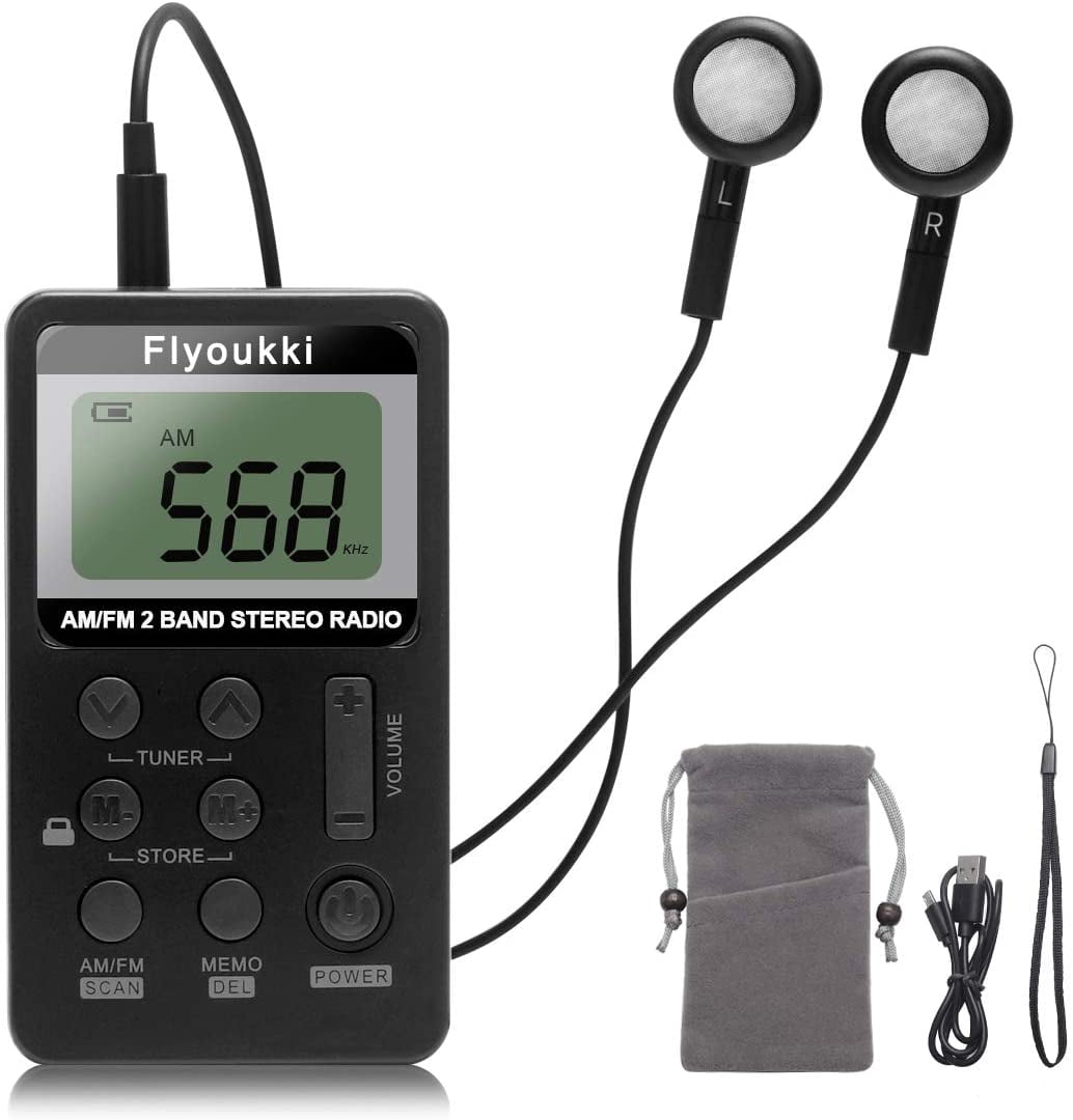 Pocket Small Radio by , Personal Mini AM FM Portable Digital Tuning ...