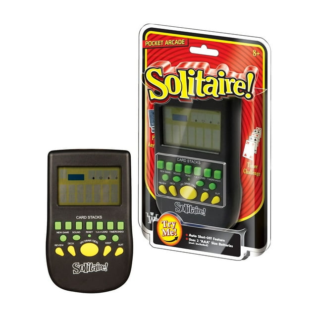 Miles Kimball Handheld Pocket Solitaire: Portable Electronic Card Game ...