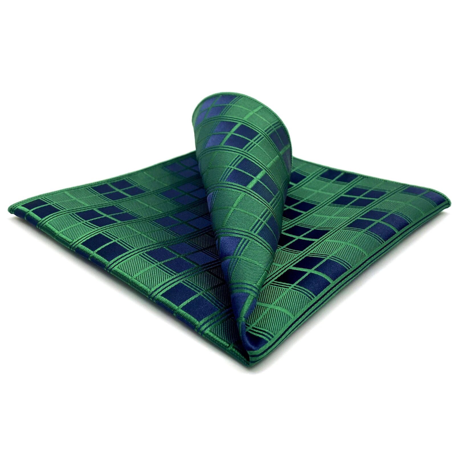 Pocket Square for Men Suits Green Blue Navy Checkered Large 12×12 Party ...
