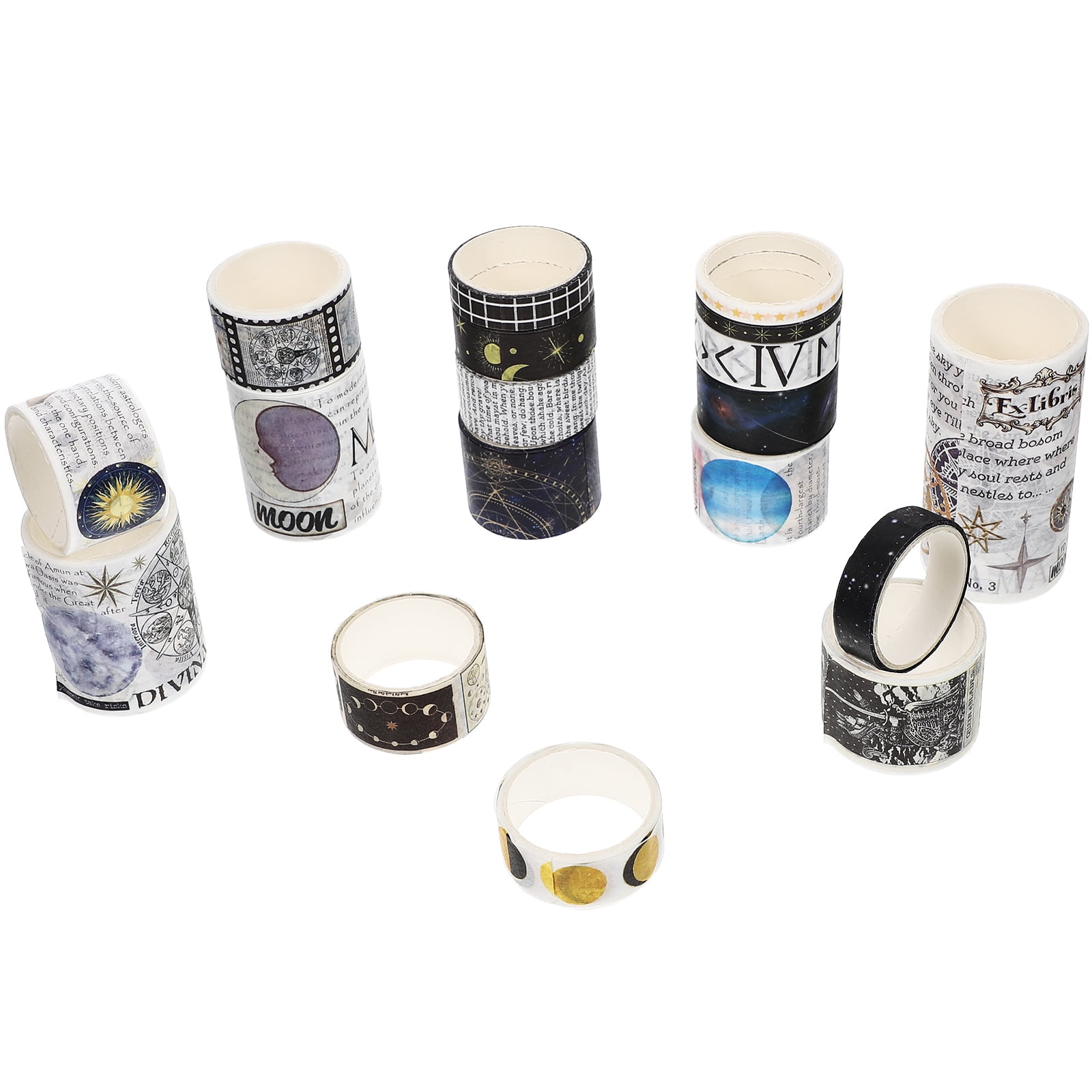 Pocket Tape Set Tapes for Scrapbooking Decorative 18 Rolls Gift Paper ...