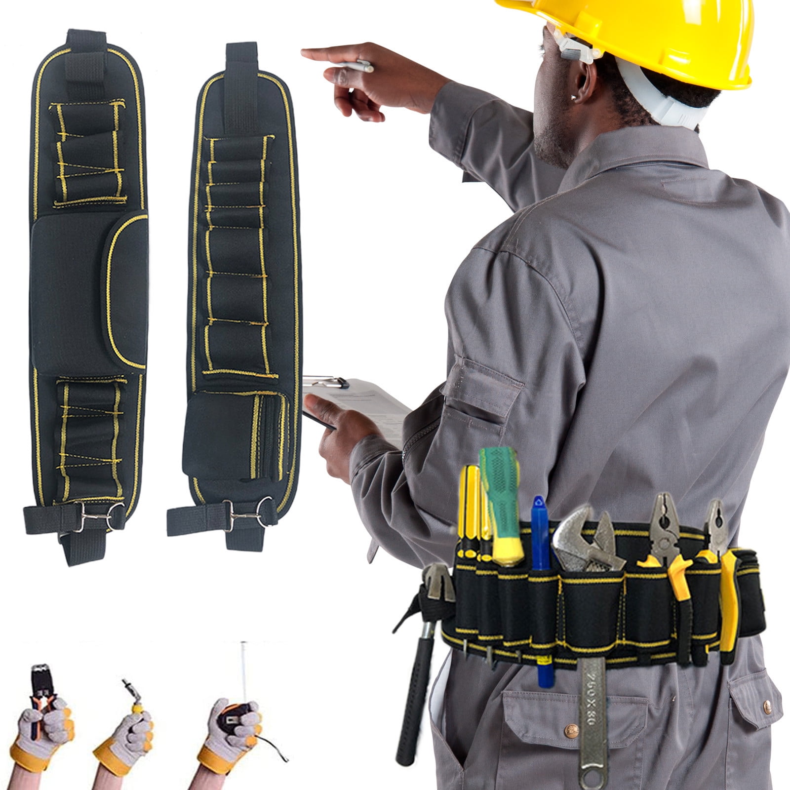 Pocket Tool Belt with Quick Release Buckle - Heavy Duty 600D Oxford ...