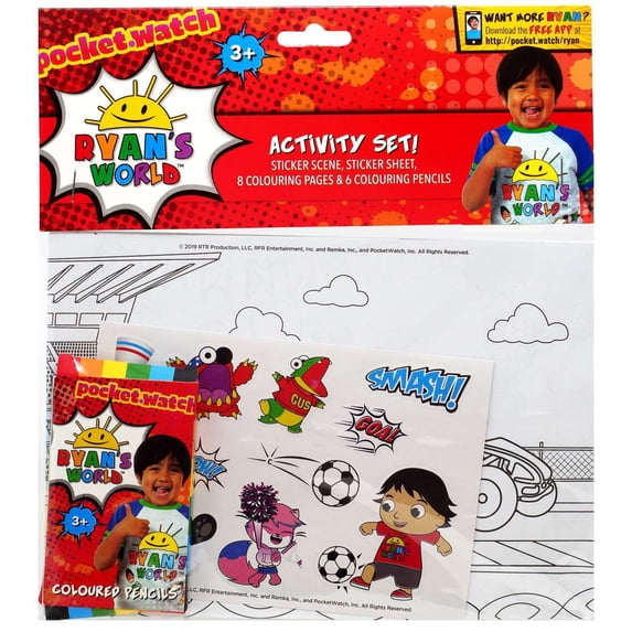 Pocket Watch Ryan's World Activity Set - Walmart.com