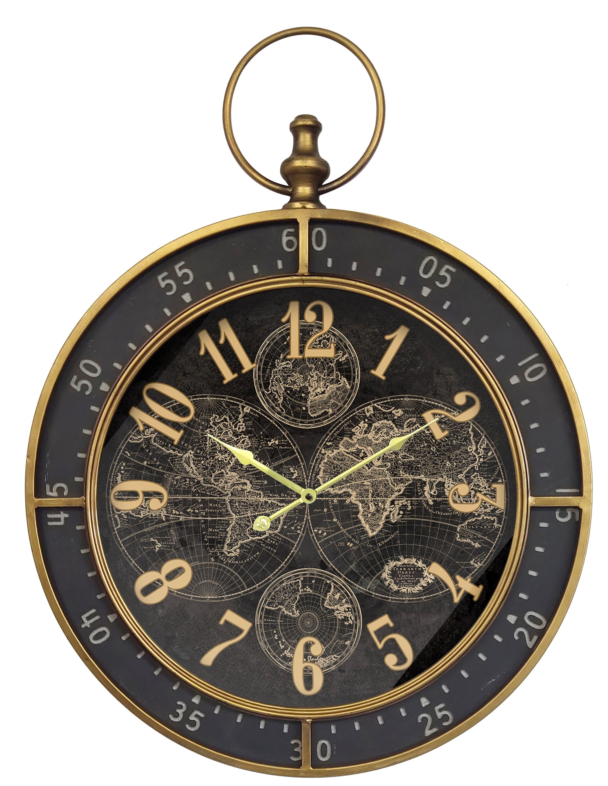 Pocket Watch Style Metal Wall Clock - Walmart.com