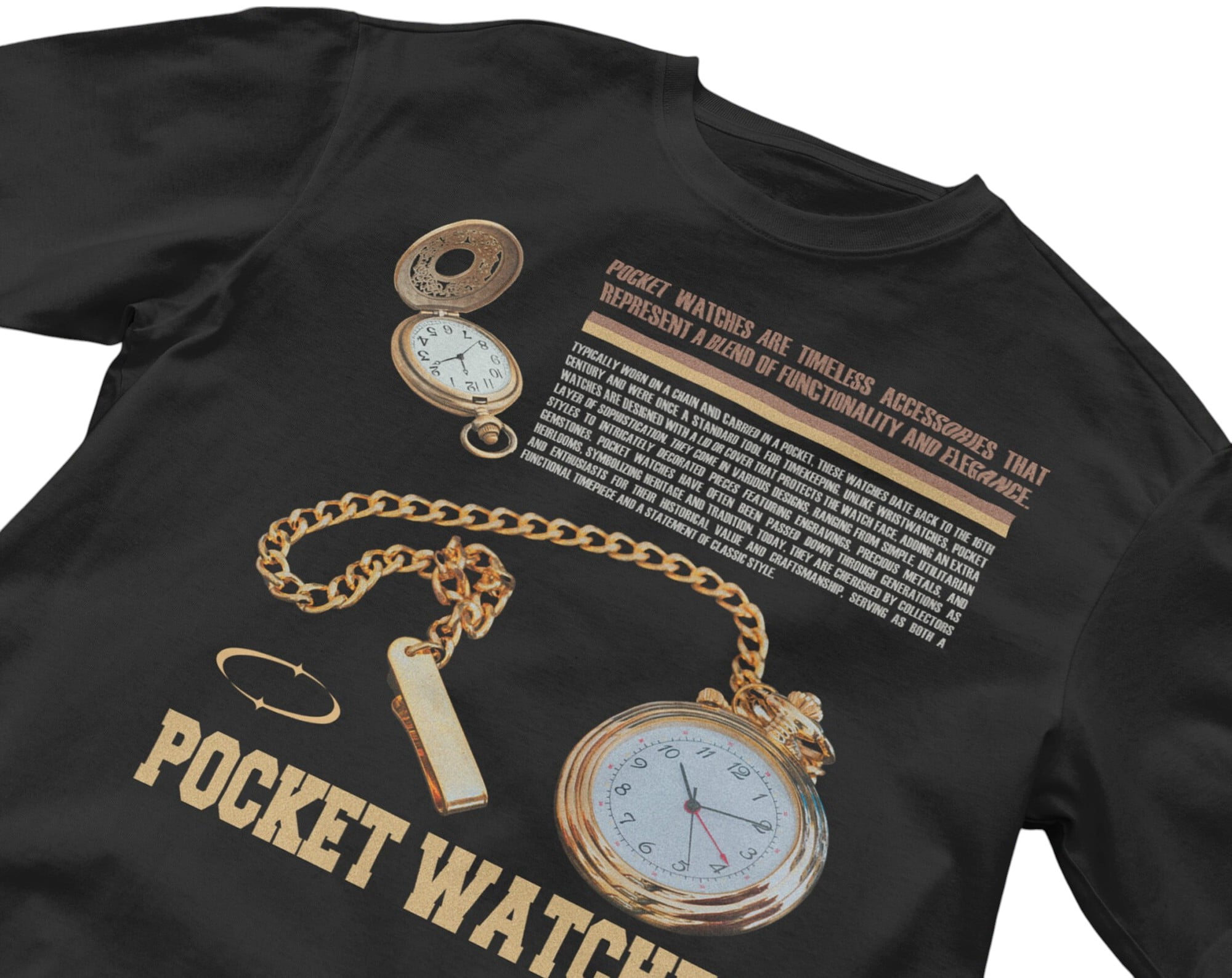 Pocket Watch T-Shirt, Old School Tee, Nostalgic Shirt, 2000S Trendy ...