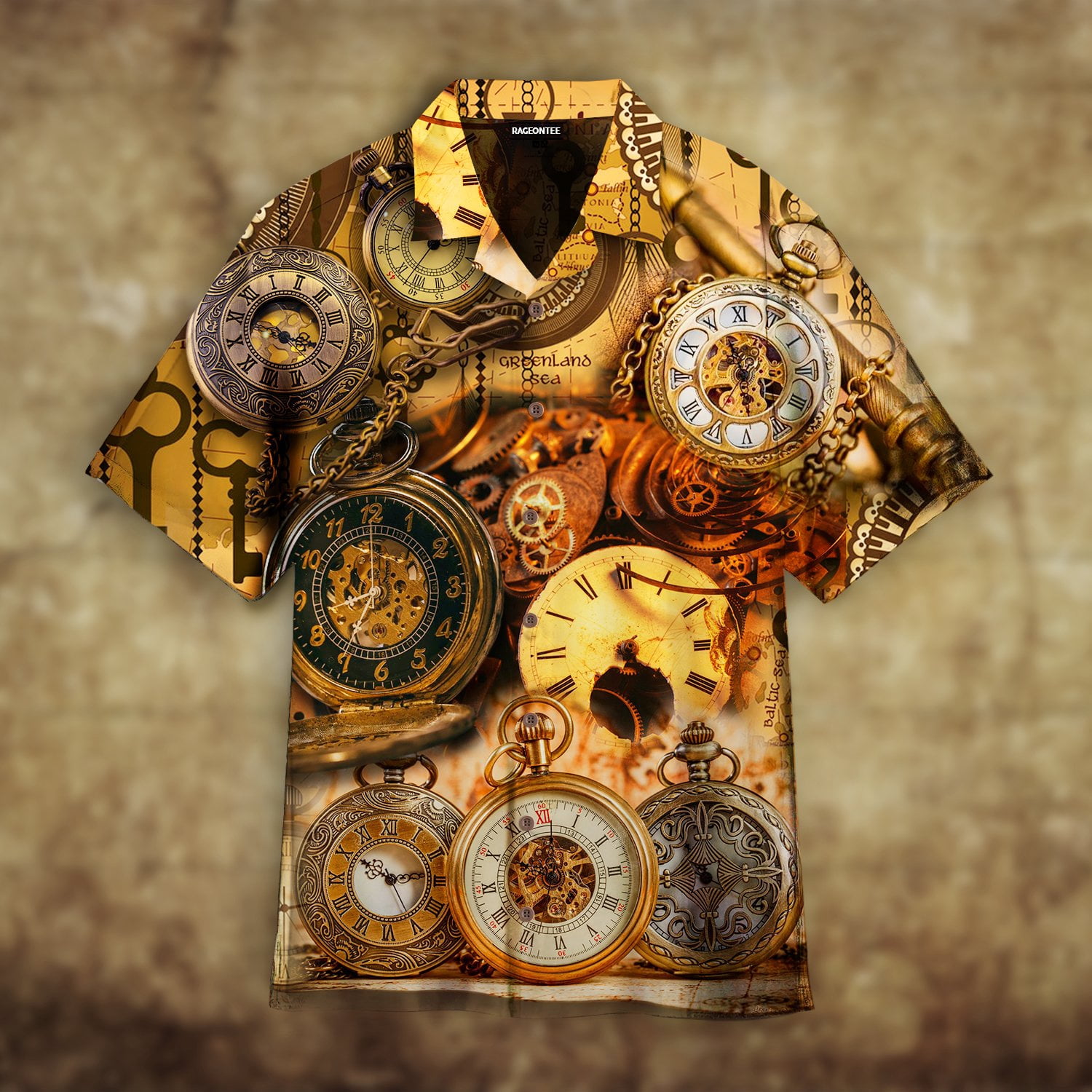 Pocket Watches Hawaiian Shirt - Walmart.com