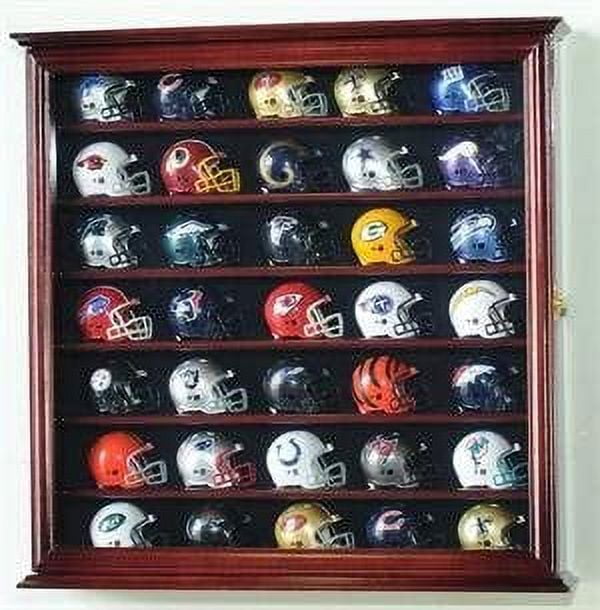 Pocket mini Helmet Display Case Cabinet Holder Rack for Pocket s w/UV ...