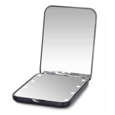 Gospire Ultra-Slim Lighted Compact Travel Makeup Mirror, Rechargeable ...