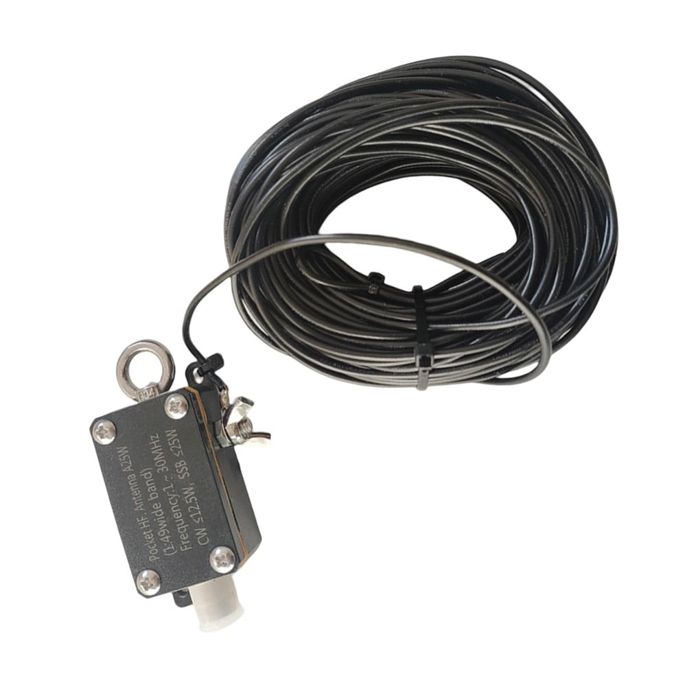 Pocket shortwave antenna inverted V-shaped long-line broadband end-fed ...