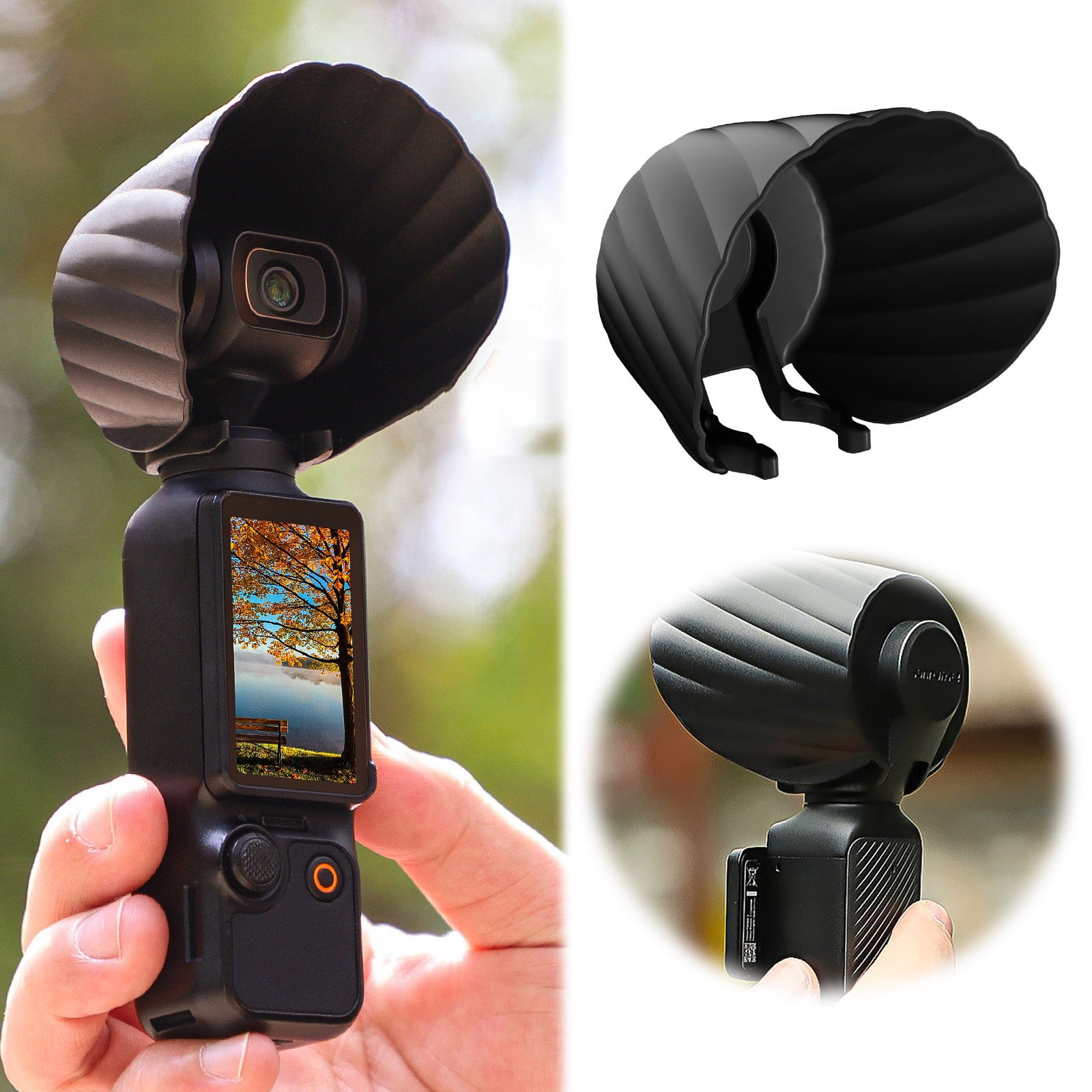Pocket3 Lens Sunshade Cover Light Blocking Gimbal Glare Sunshade Cover ...