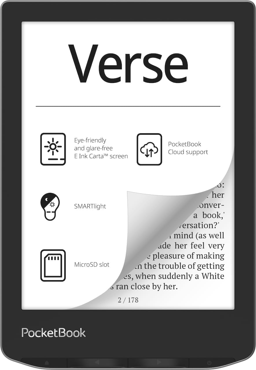 PocketBook Verse E-Readers | Eye-Friendly 6'' E-Ink Carta™ HD ...