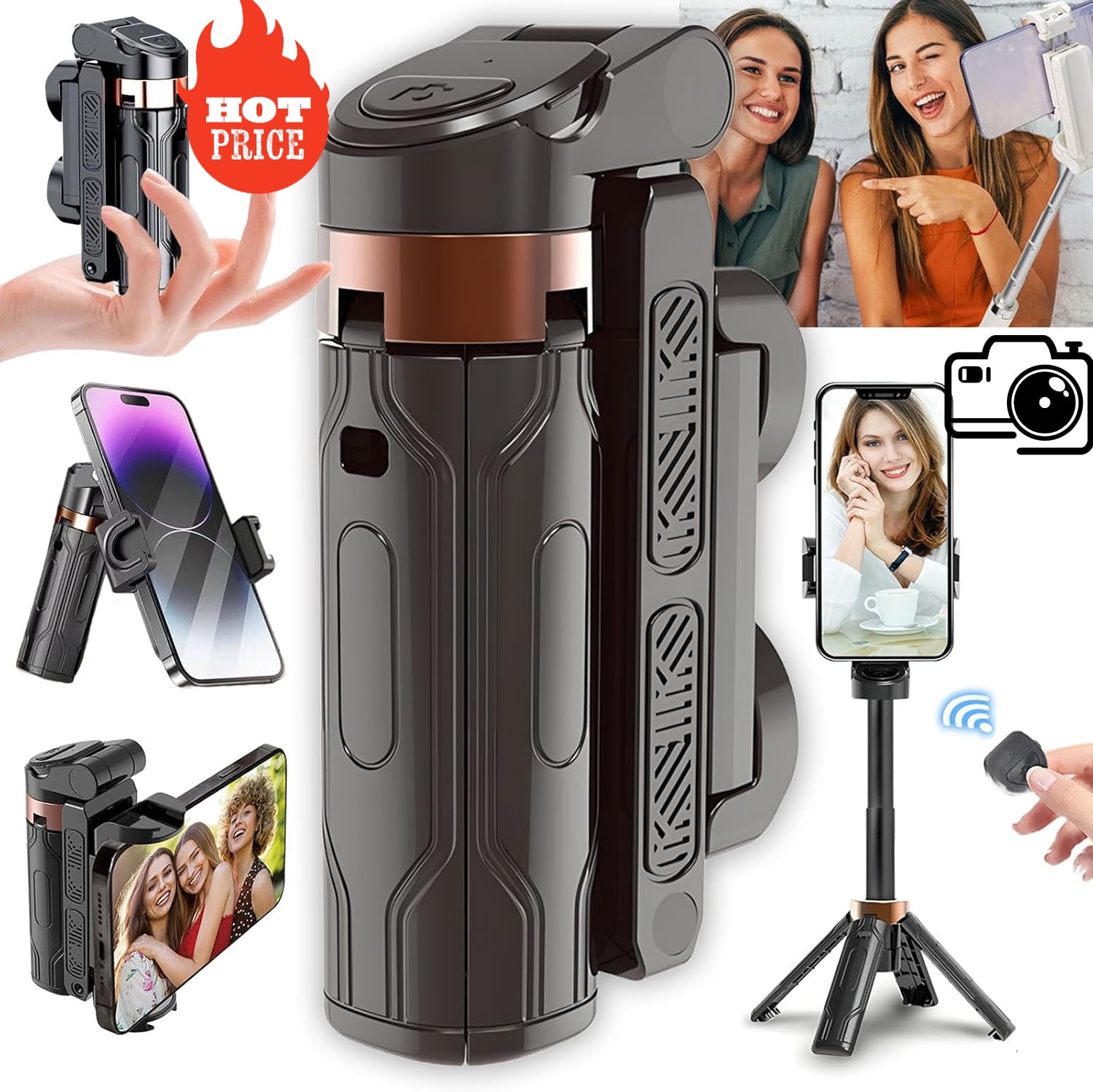 Pocketflex Mini Tripod,2025 New Tripod Mini Jj02,360° Flipping Flexible Mini Tripod,Pocket Flex ...