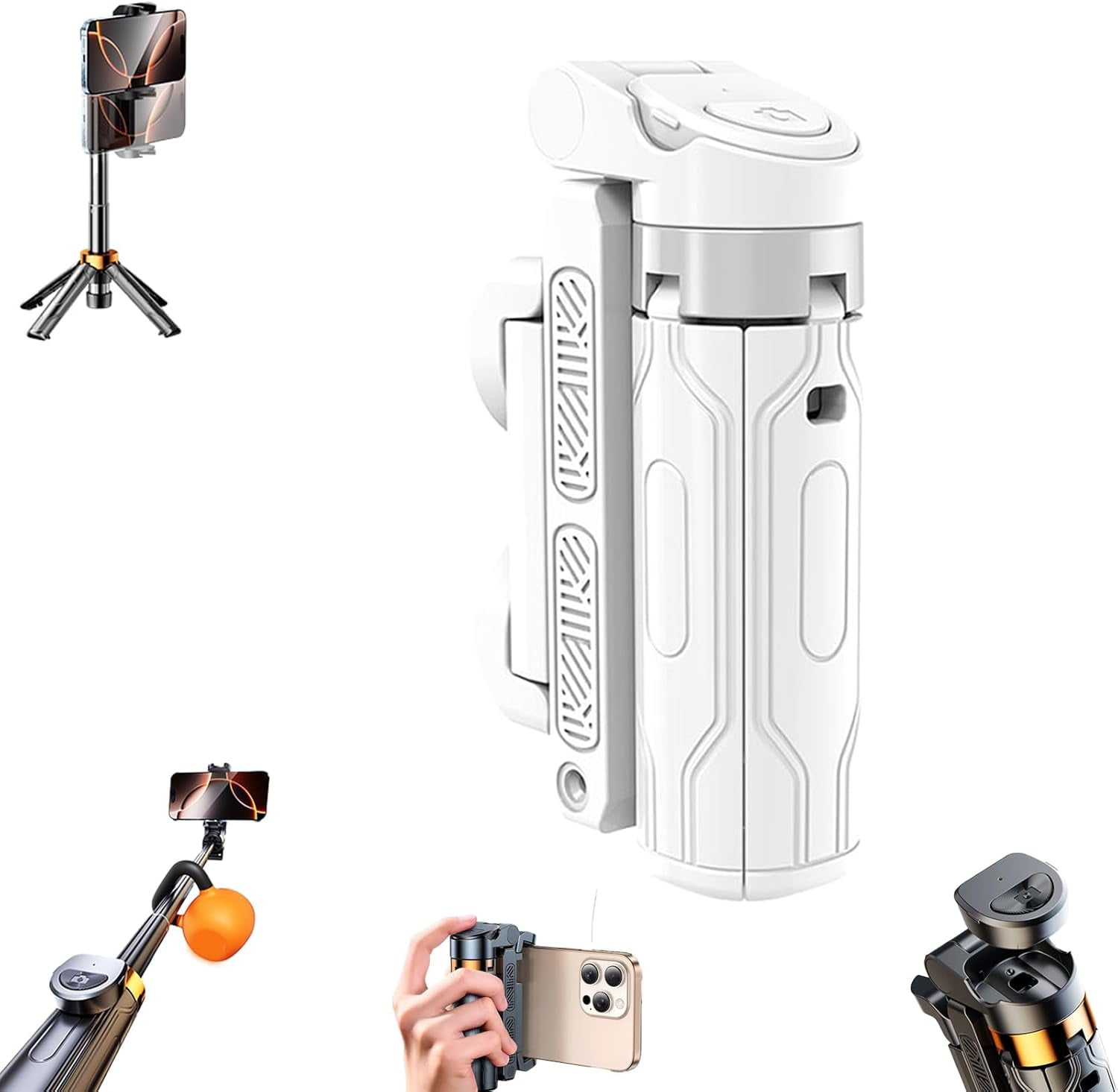 Pocketflex Mini Tripod JJ02, 2025 New Portable Selfie Stick with Bluetooth Remote – 360 ...