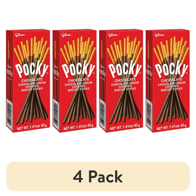 (4 pack) Glico Pocky Chocolate - Sticks - Case Of 20 - 1.41 Oz ...