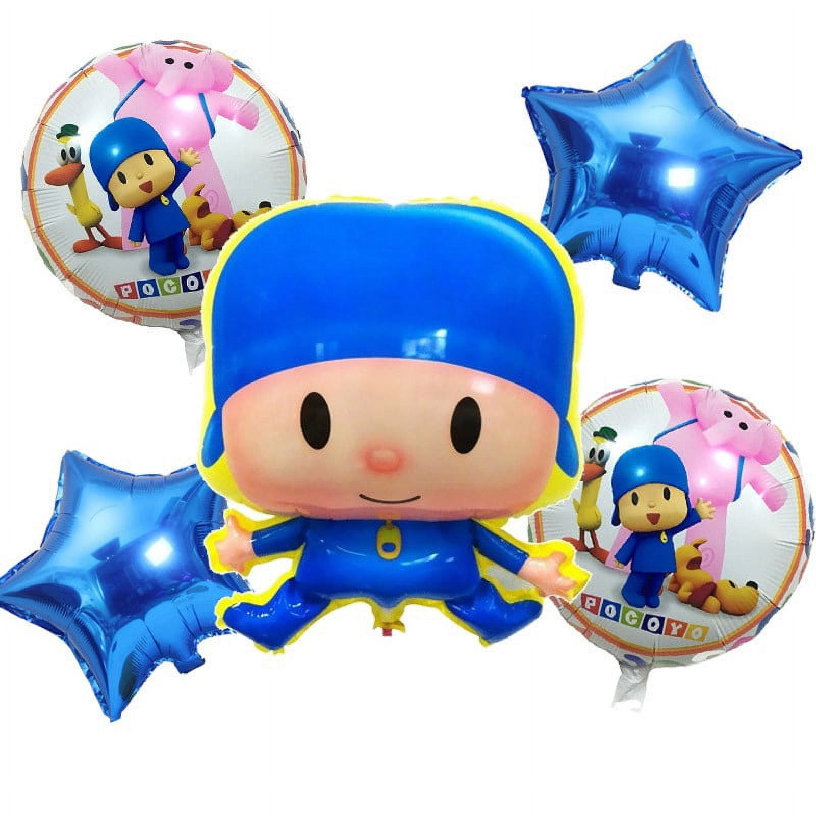 Pocoyo Balloons Set Bouquet - Birthday Decoration - Walmart.com