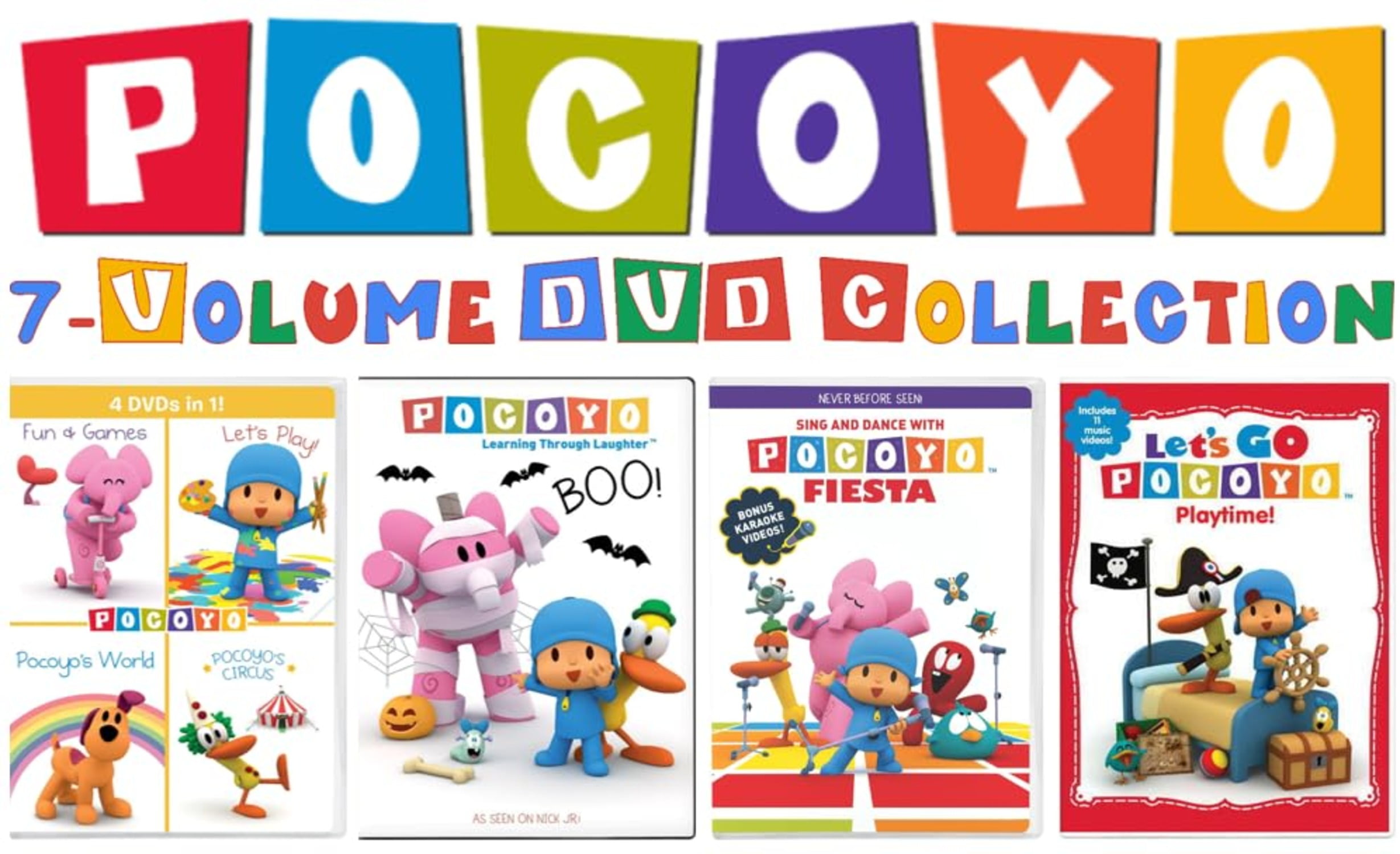 Pocoyo Education & Learning 7-Volume DVD Collection - Walmart.com