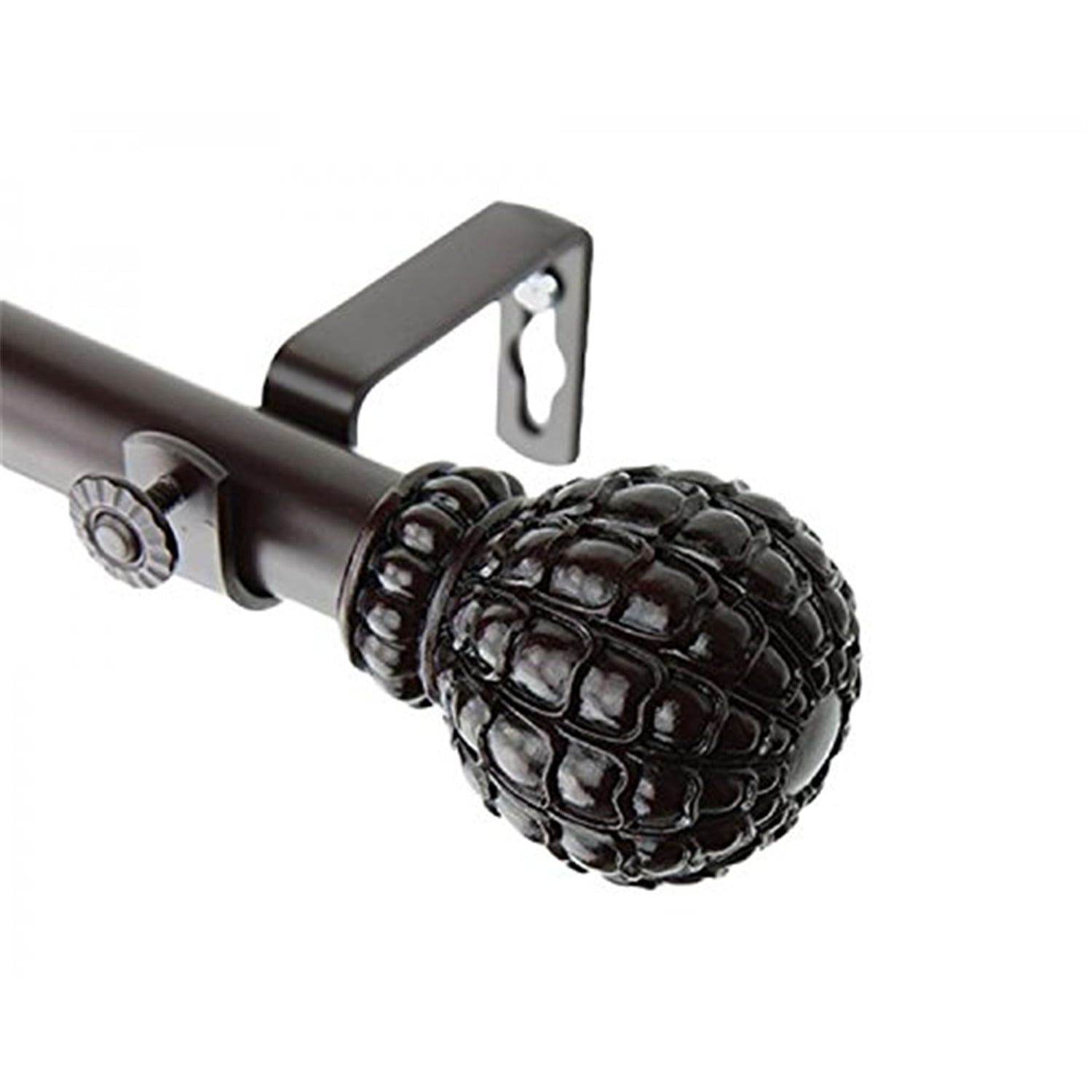 Pod 1" Curtain Rod-Color:Mahogany,Size:160-240" - Walmart.com