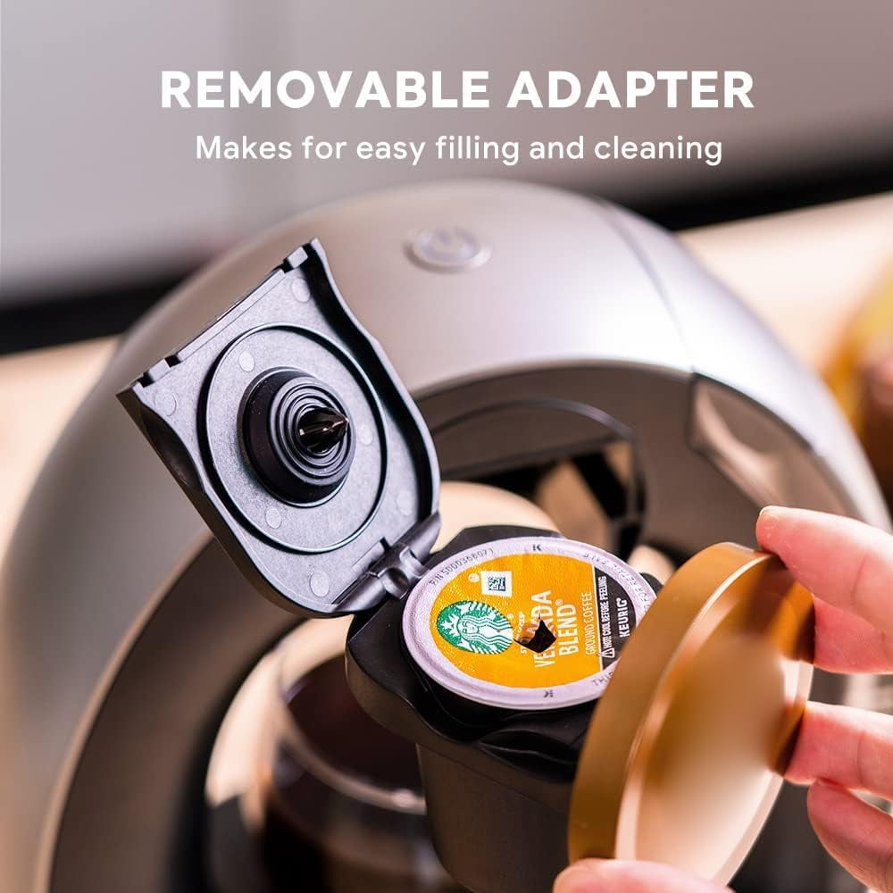 Pod and Grounds Single-Serve Coffee Maker, 2 in 1 One Cup Coffee ...