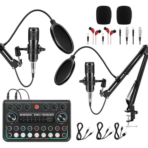 Podcast Equipment Bundle, BM-800 Recording Studio Packa with Voice ...