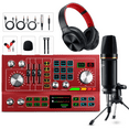 Podcast Equipment Bundle ALL-IN-ONE Audio Interface DJ Mixer High-End ...