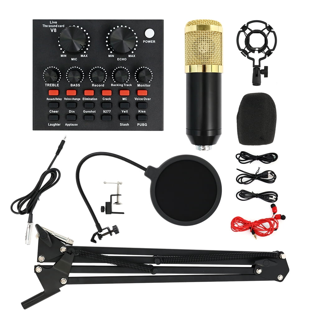 Podcast Equipment Bundle, BM-800 Recording Studio Package with Voice ...
