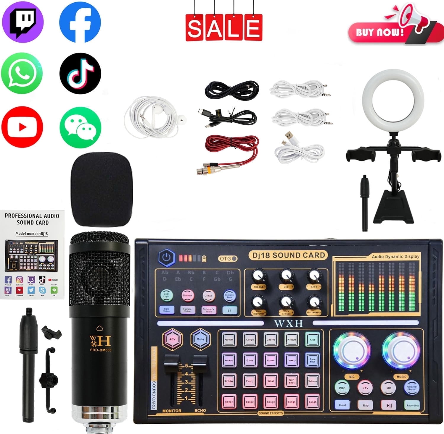 Podcast Equipment Bundle, Recording Studio Package Perfect for ...