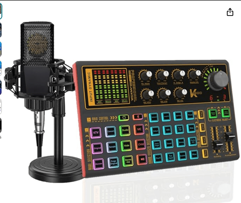 Podcast Equipment Bundle, SK300 Changer with Podcast Microphone Bundle ...