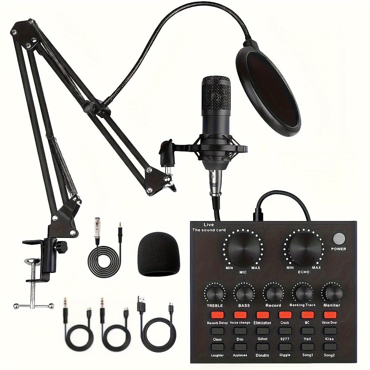 Podcast Equipment Bundle, Wired Microphone, With BM800 Podcast ...