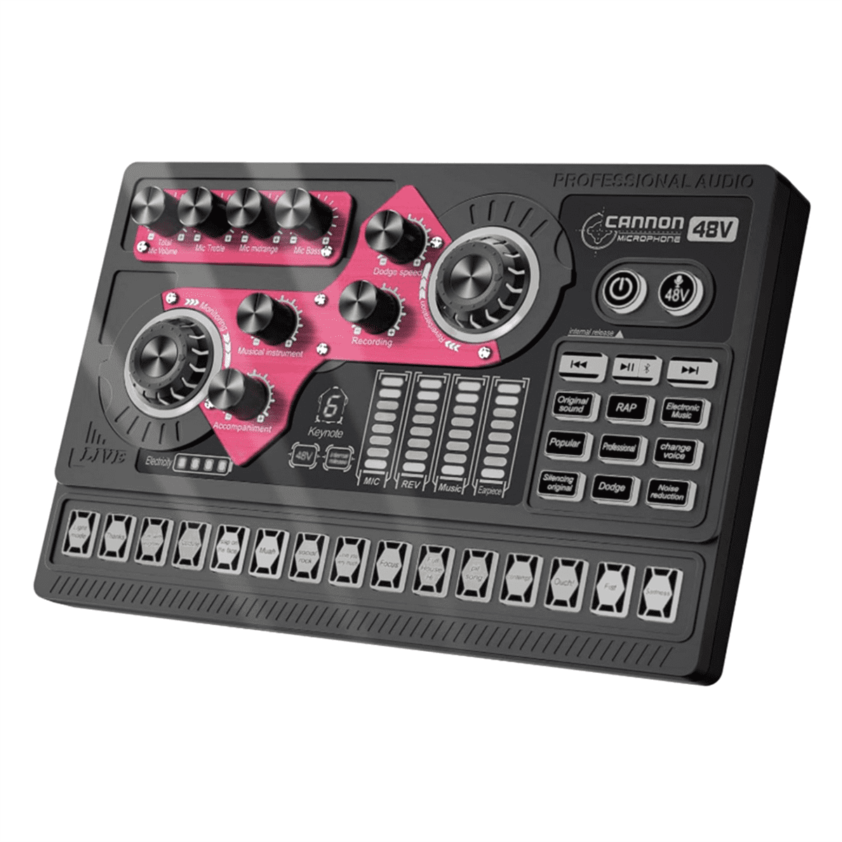 Podcast Equipment Bundle, X5 Audio Interface with Mixer, Sound Board ...