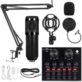 BM800 Condenser Studio Mic Kits: Starter Set, Professional Setup, Music ...