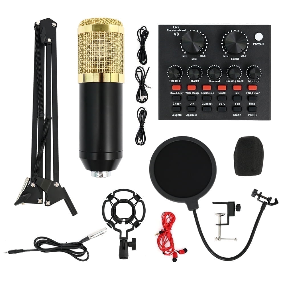 Podcast Microphone Equipment Bundle, Bm-800 Condenser Microphone with ...