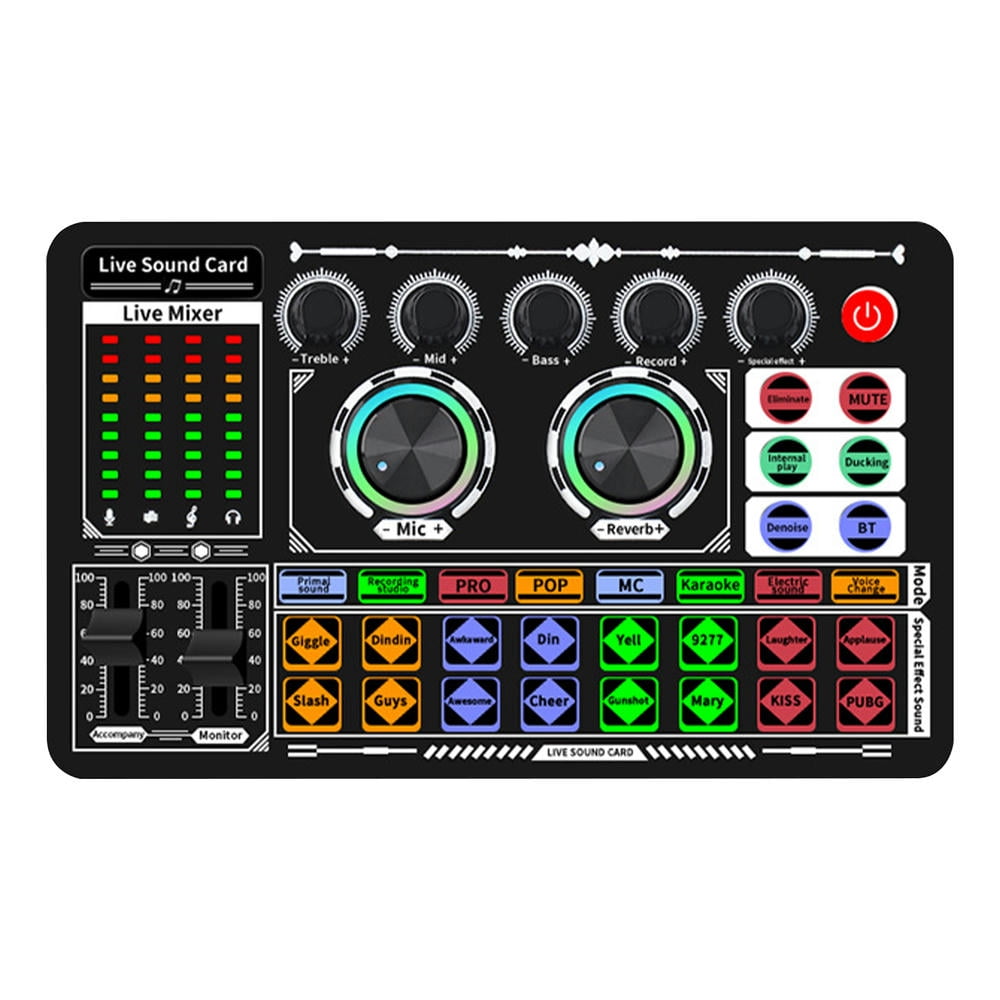 Podcasting Voice Changer Music Multiple Effects Gaming Audio Mixer ...