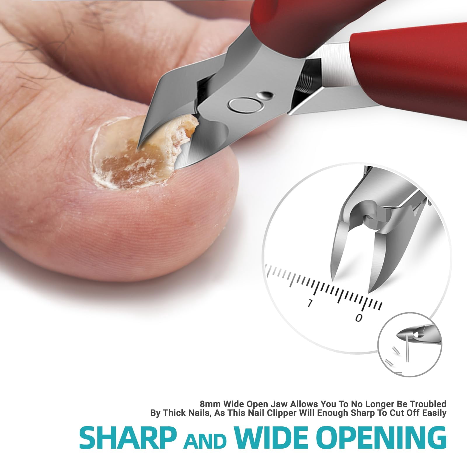 Podiatrist Toenail Clippers for Thick Nails & Ingrown Nails ...
