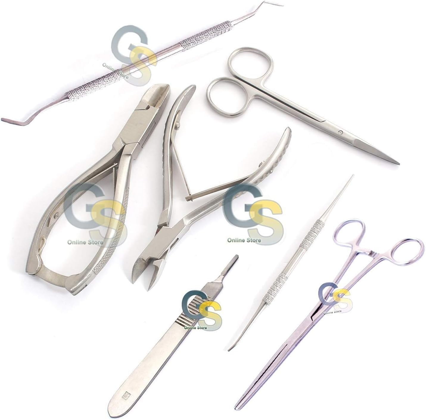 Podiatry Set Igrow ail Clipper Autoclavable Maicure Pedicure Tools ...