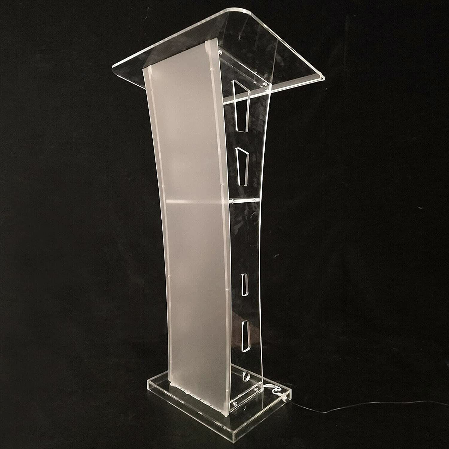 Podium Lectern Conference Pulpit Acrylic Podium Clear Church Stand ...