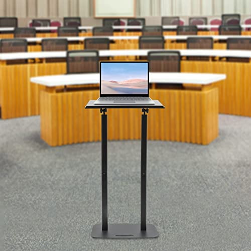 Podium Stand Conference Pulpit with Acrylic Body and Iron Base Speech ...