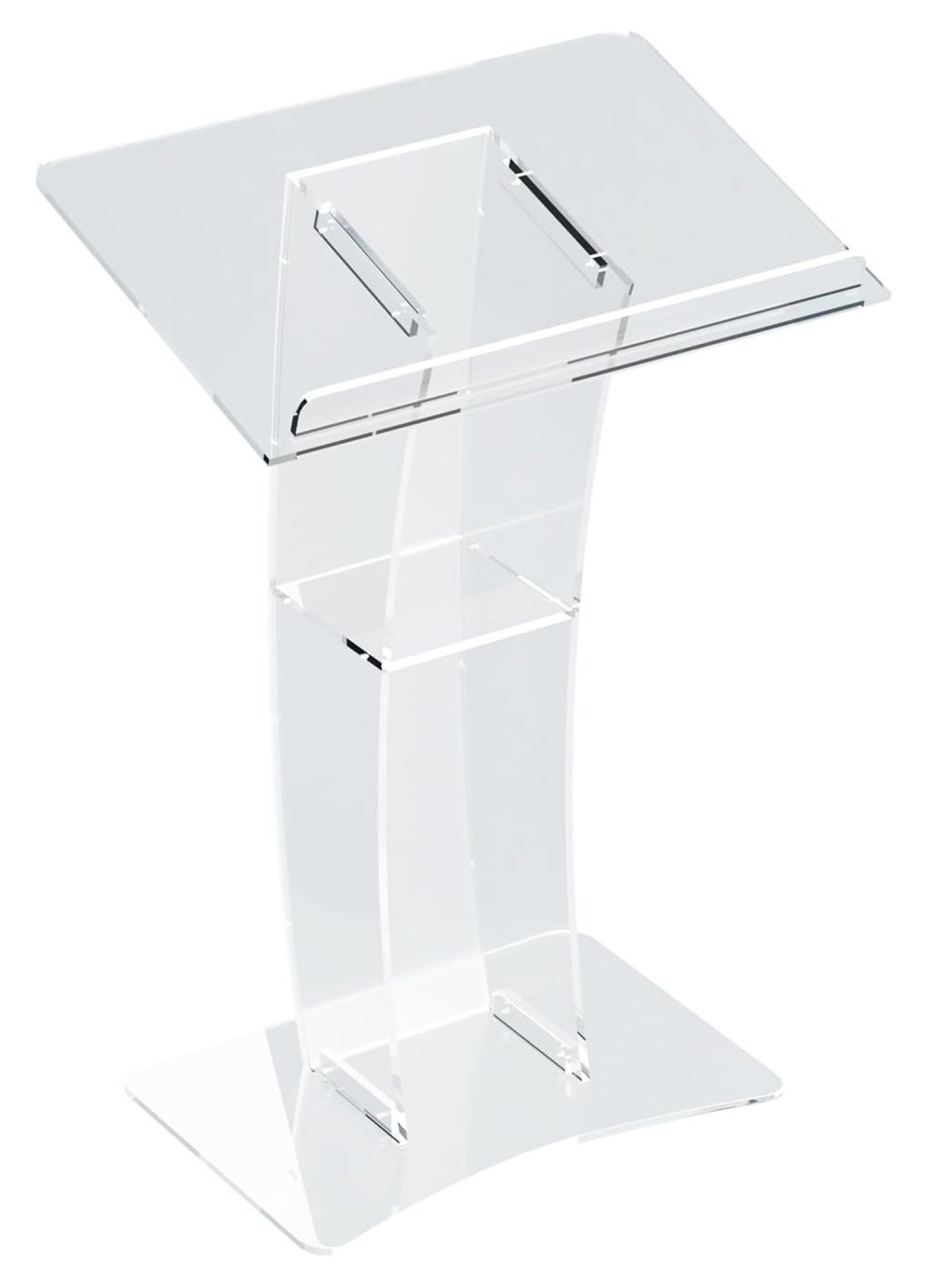 Podium Stand Floor-Standing Lecterns Speaking Podium Portable Curved ...