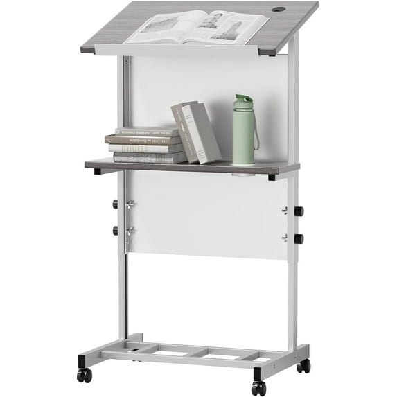 Podium Stand,Portable Lectern with 7 Adjustable Height Positions,Podium ...