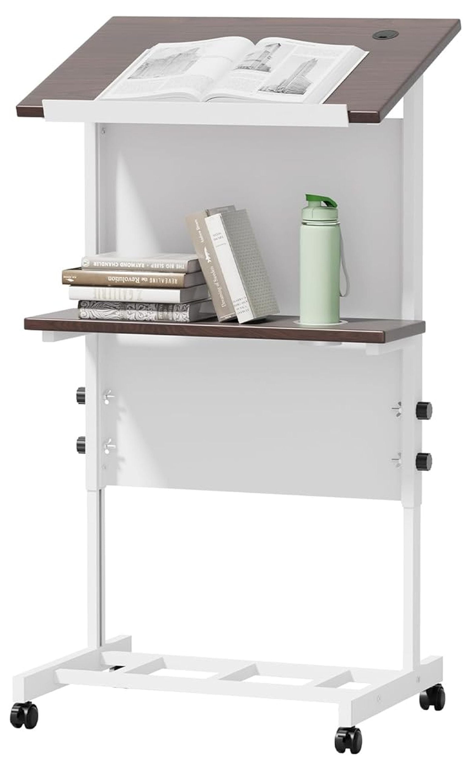 Podium Stand,Portable Lectern with 7 Adjustable Height Positions,Podium ...