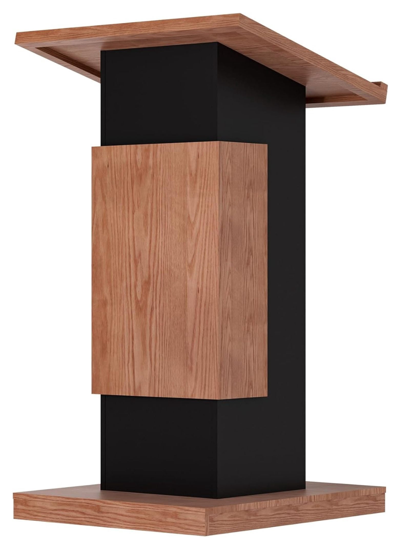 Podium Stand,Wood Lectern with Lockable Wheels,15MM Particle Board ...