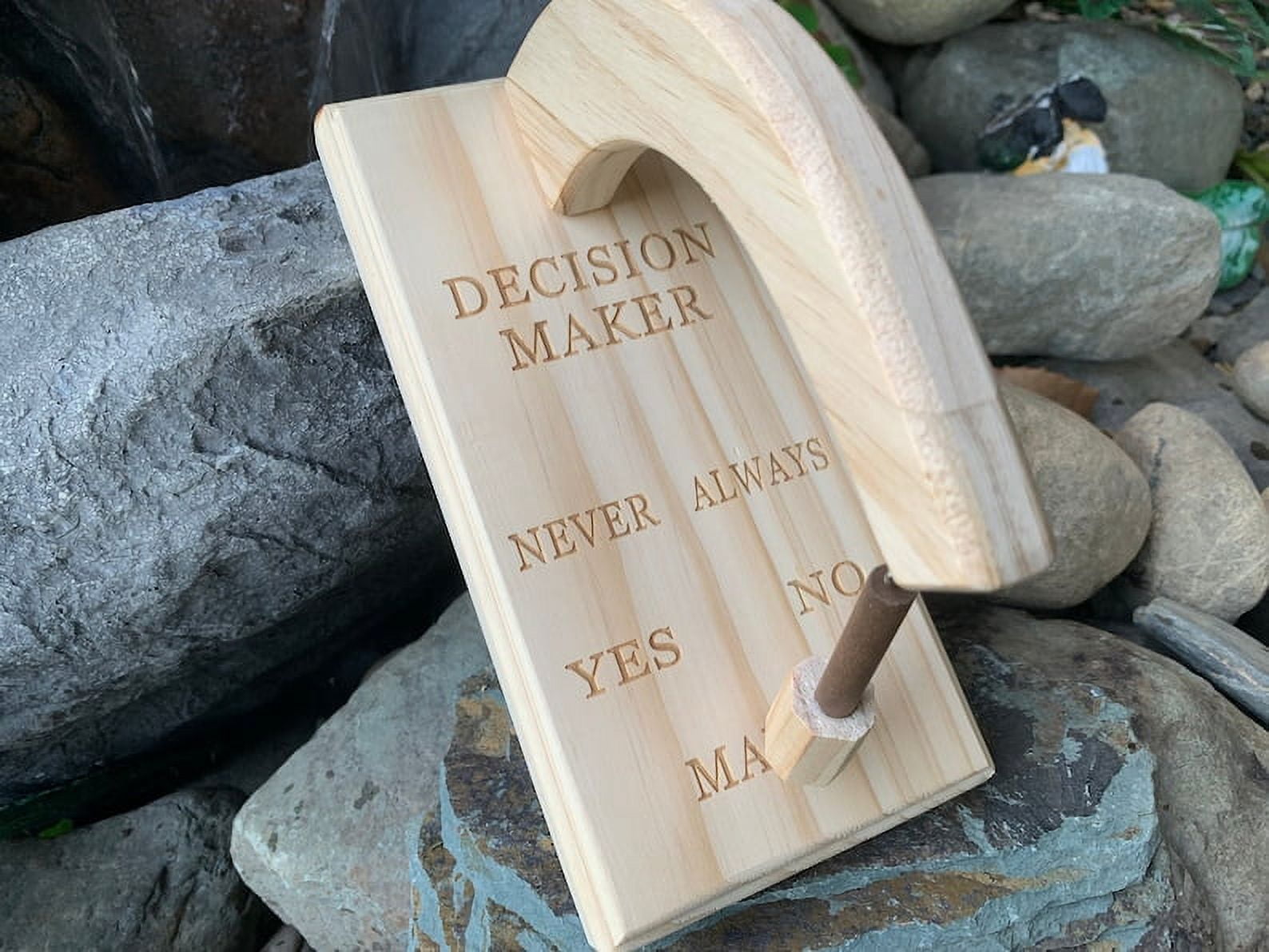 Podn 1pc Handcrafted Wooden Pendulum Decision Maker, Oscillating ...