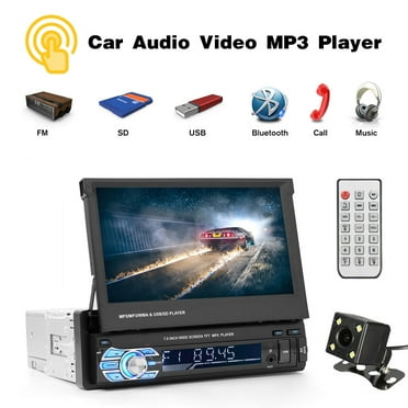 Soundstream VR-75XB 7" Single DIN Head Unit with Bluetooth, Motorized ...